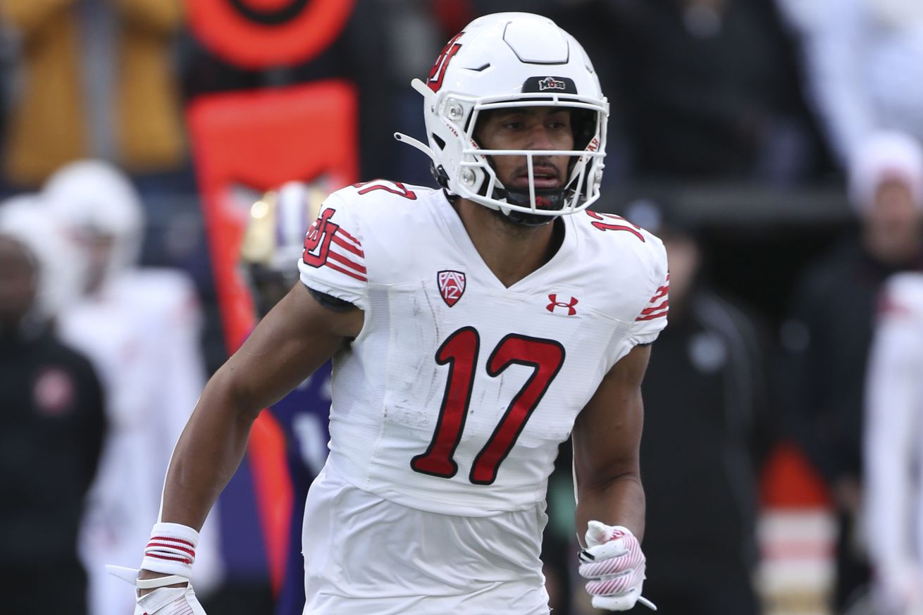 Denver Broncos select Utah wide receiver DeVaughn Vele with the 235th ...